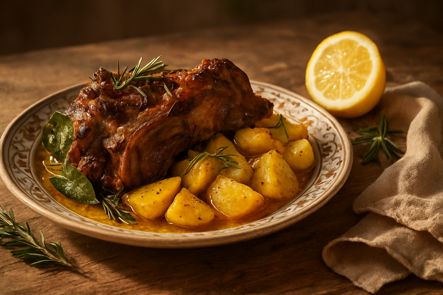 Capretto al forno con patate alla siciliana: ricetta tradizionale di Enna